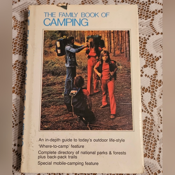 Accents | The Family Book Of Camping 1973 Vintage Hardcover W Dj By ...